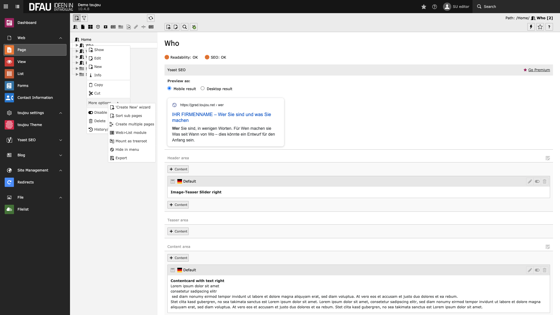 TYPO3 v10 LTS: All important updates for toujou and TYPO3 editors