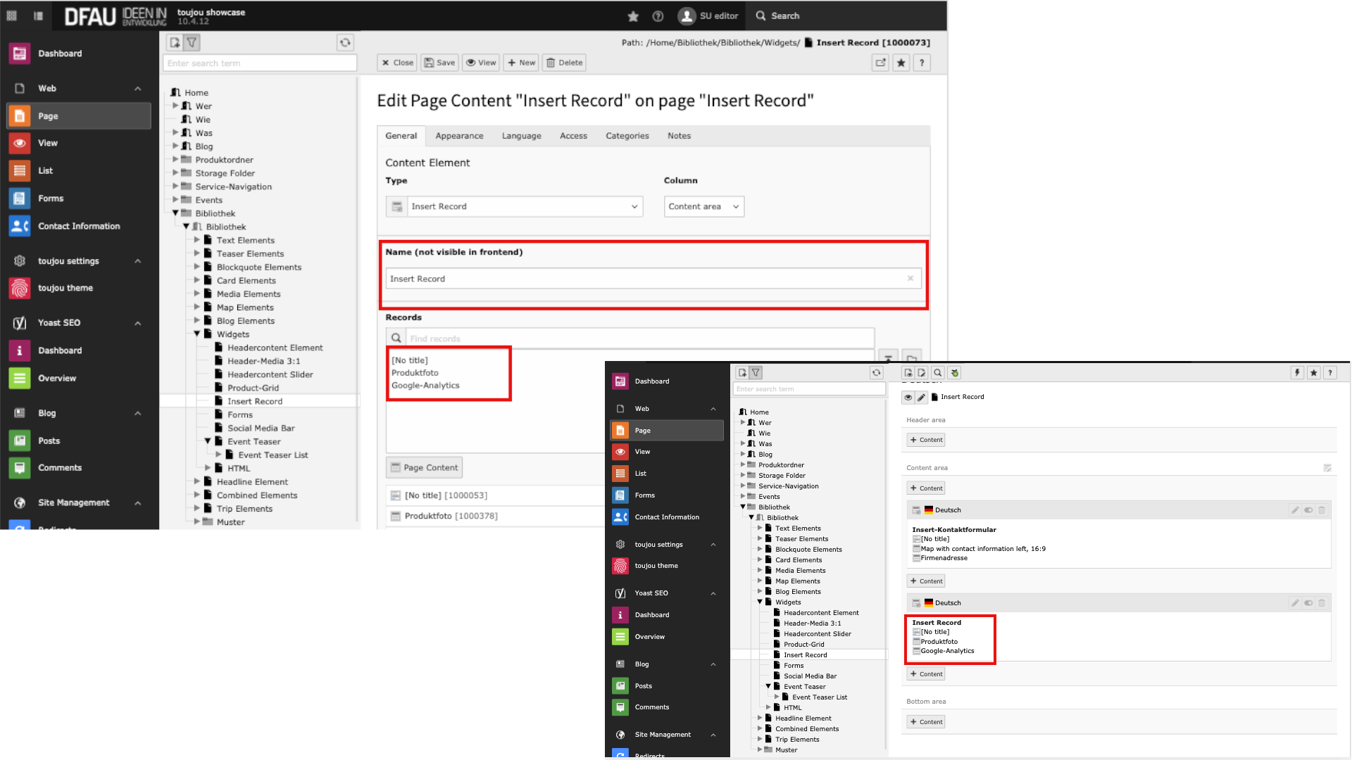 Insert record - How to implement several data in TYPO3
